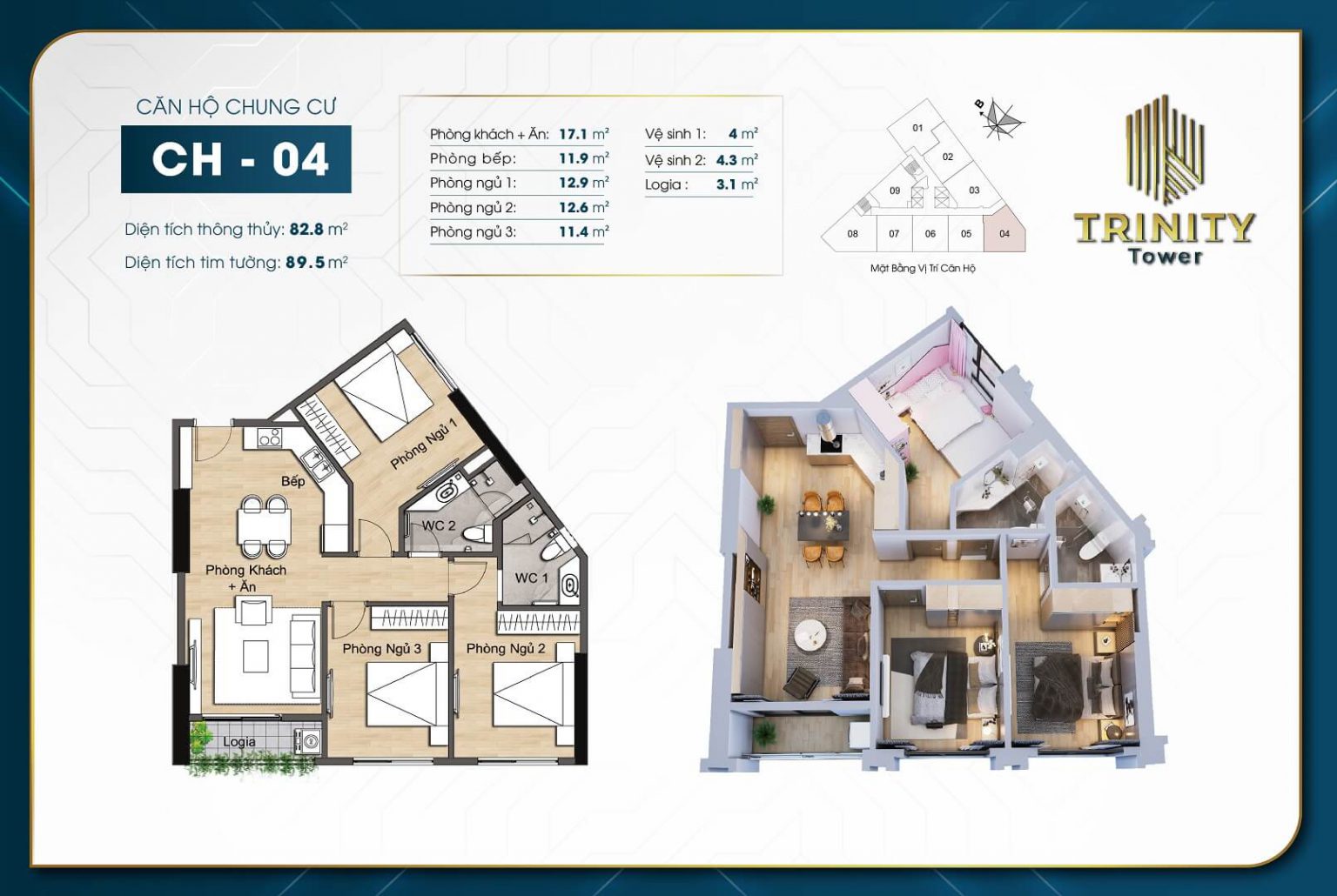 Trinity Tower 145 Hồ Mễ Trì - Bảng Giá Ưu Đãi Mới Nhất 2024