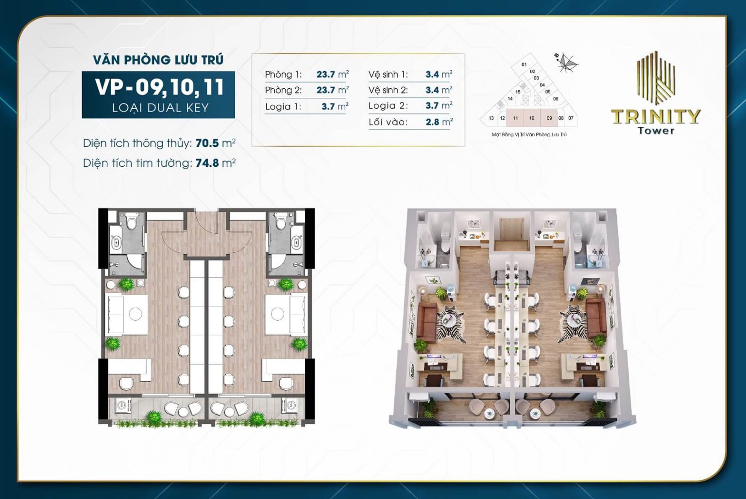 Trinity Tower 145 Hồ Mễ Trì - Bảng Giá Ưu Đãi Mới Nhất 2024